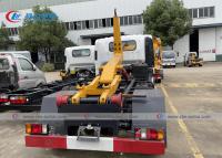 China ISUZU 4x2 3 Ton Roll Off Hook Lift Garbage Truck 3360mm Wheel Base 100hp for sale