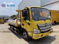 China Foton Aumark Left Hand Drive Underlift Tow Truck 4t 5t 6t Wrecker with Flatbed Platform for sale