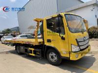 China Foton Aumark Left Hand Drive Underlift Tow Truck 4t 5t 6t Wrecker with Flatbed Platform for sale
