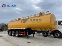 China 40-45cbm 3 Axle Carbon Steel Tank Semi Trailer for Edible Water Transport for sale