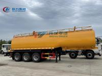 China 40-45cbm 3 Axle Carbon Steel Tank Semi Trailer for Edible Water Transport for sale