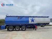 China 3 Axles 40000 Liter Q235 Carbon Steel Crude Oil Tank Semi Trailer with ABS and Air Suspension for sale