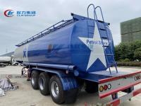 China 3 Axles 40000 Liter Q235 Carbon Steel Crude Oil Tank Semi Trailer with ABS and Air Suspension for sale