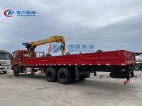 China Dongfeng 6x4 10t 12t 16t Truck Mounted Hydraulic Crane Straight Arm 12m Lifting Height for sale