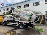 China Foton Aumark 10m3 12m3 High Pressure Vacuum Sludge Suction Truck 210HP Cummins for sale