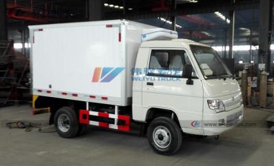 China Foton Forland 1 Ton Freezer Van Truck with 1000kg Capacity and -15°C Cooling for Meat Transport for sale