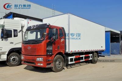 China FAW 10-15 Ton 7.5 Meter Refrigerated Van Truck 430HP Diesel Freezer Transport for sale