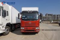 China FAW 10-15 Ton 7.5 Meter Refrigerated Van Truck 430HP Diesel Freezer Transport for sale