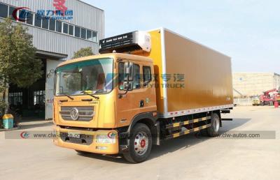China Dongfeng 10-15 Ton Refrigerated Truck 9600x2450x2500mm Freezer Van for Food Transport for sale