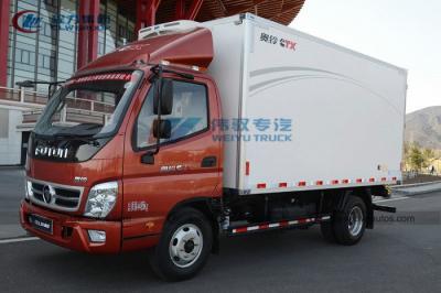 China Foton 4x2 8 Ton Diesel Refrigerated Truck 45 Cubic Meter Insulated Van for sale