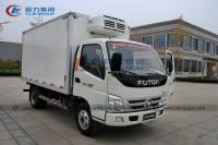 China Foton 4x2 8-10 Ton Fresh Food Refrigerator Van Truck 45 Cubic Meter for sale