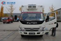 China Foton 4x2 8-10 Ton Fresh Food Refrigerator Van Truck 45 Cubic Meter for sale