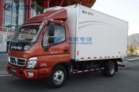 China Foton 4x2 8-10 Ton Fresh Food Refrigerator Van Truck 45 Cubic Meter for sale