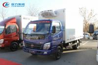 China Foton 4x2 8-10 Ton Fresh Food Refrigerator Van Truck 45 Cubic Meter for sale