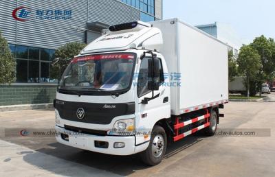 China Foton 2t 3t 4t Refrigerated Box Truck for Ice Cream Transport 130HP for sale