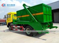 China Sinotruk Homan 4x2 10CBM Skip Loader Swing Arm Garbage Truck 220HP Yuchai Engine for sale