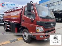 China Foton Aumark 4x2 8000L Fuel Tank Truck with Cummins 156 HP Engine for sale