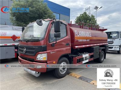 China Foton Aumark 4x2 8000L Fuel Tank Truck with Cummins 156 HP Engine for sale