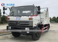 China Dongfeng 4x2 8m3 Skip Loader Swing Arm Garbage Truck Euro 3 170hp for sale