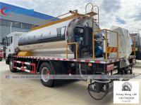 China Dongfeng D9 Duolicar 10000L Asphalt Distributor Bitumen Spreader Truck 4x2 for sale