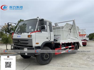 China Dongfeng 4x2 4cbm Swing Arm Garbage Truck Skip Loader 170hp Euro 2 for sale