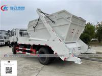 China Dongfeng 4x2 4cbm Swing Arm Garbage Truck Skip Loader 170hp Euro 2 for sale