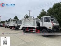China Dongfeng 4x2 4cbm Swing Arm Garbage Truck Skip Loader 170hp Euro 2 for sale