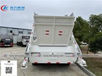 China Dongfeng 4x2 4cbm Swing Arm Garbage Truck Skip Loader 170hp Euro 2 for sale