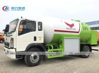 China Sinotruk HOWO 160HP 15000L RHD LPG Bobtail Tanker Truck for Gas Dispensing for sale