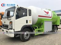 China Sinotruk HOWO 160HP 15000L RHD LPG Bobtail Tanker Truck for Gas Dispensing for sale