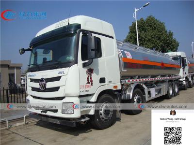 China Foton Auman 8x4 Gasoline Tanker Truck 25000L 30000L Capacity with 199kw Engine and Euro 3 Emission Standard for sale