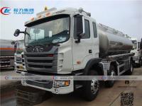 China JAC 6x2 20000 Liters Stainless Steel Fuel Tanker Truck for Diesel Gasoline Transport for sale
