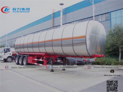 China 3 Axle 46CBM Aluminum Alloy Asphalt Bitumen Tanker Semi Trailer 46000L for sale