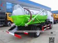 China Dongfeng Furuica 4x2 3000L Mini Vacuum Sewage Suction Truck 90hp for sale