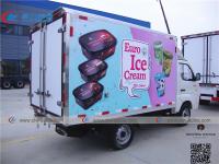 China Foton Mini 1-2 Ton Gasoline Refrigerated Box Truck 4x2 for Fresh Meat and Vegetables for sale