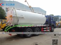 China SINOTRUK HOWO 6x4 371HP 15000L Vacuum Sewer Truck Sewage Suction Tanker for sale