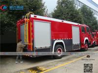 China Sinotruk Howo 4x2 5cbm 5000L Water Tank Fire Fighting Truck with CB10/60 Pump for sale