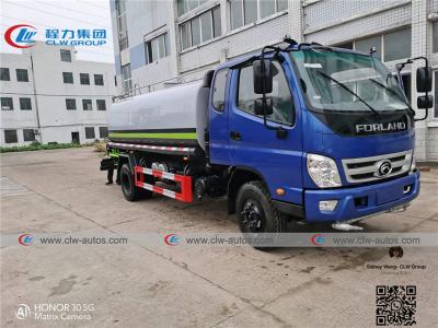 China Foton Forland 5cbm Carbon Steel Fuel Tank Truck 5000L Diesel Oil Tanker for sale