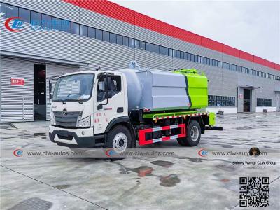 China Foton Forland 8000L Vacuum Suction Truck with 4000L Water Tank and High Pressure Cleaning for sale