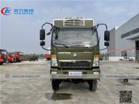China SINOTRUK HOWO 4x4 Refrigerated Van Truck 10T 15T 30cbm Carrier Freezer Unit for sale