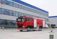 China Sinotruk Howo 4x2 8000L Foam Tank Fire Engine Truck with 290HP for sale