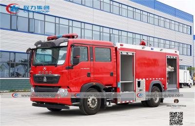 China Sinotruk Howo 4x2 8000L Foam Tank Fire Engine Truck with 290HP for sale