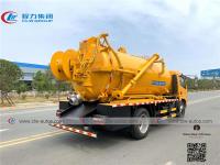 China Dongfeng Furuika 4x2 5000 Liters Vacuum Sewer Suction Truck 120HP Euro 2 for sale