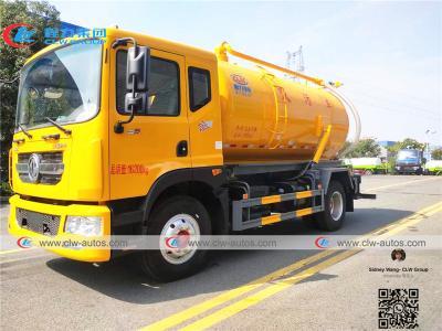 China Dongfeng D9 4x2 12m3 Vacuum Sewer Truck 12000L Septic Tank Suction Truck for sale