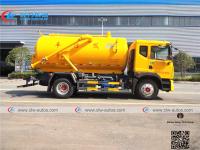 China Dongfeng D9 4x2 12m3 Vacuum Sewer Truck 12000L Septic Tank Suction Truck for sale