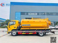 China Dongfeng Duolicar 8cbm Vacuum Sewage Suction Truck 8000Liters 190HP for sale