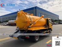 China Dongfeng Duolicar 4x2 4000 Liters Vacuum Sewage Suction Truck Septic Tank Waste Water for sale