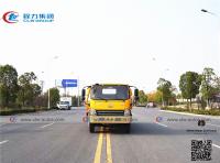 China FAW 4x2 Left Hand Drive Flatbed Towing Truck 120HP 5000kg Capacity for sale