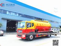 China Dongfeng D9 Duolicar 15000Liters Vacuum Sewer Tank Truck 4x2 Cummins 190HP for sale
