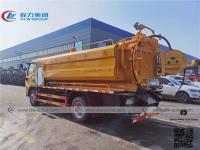 China Dongfeng Duolicar 7cbm Vacuum Sewage Suction Truck 7000Liters High Pressure Cleaning System for sale